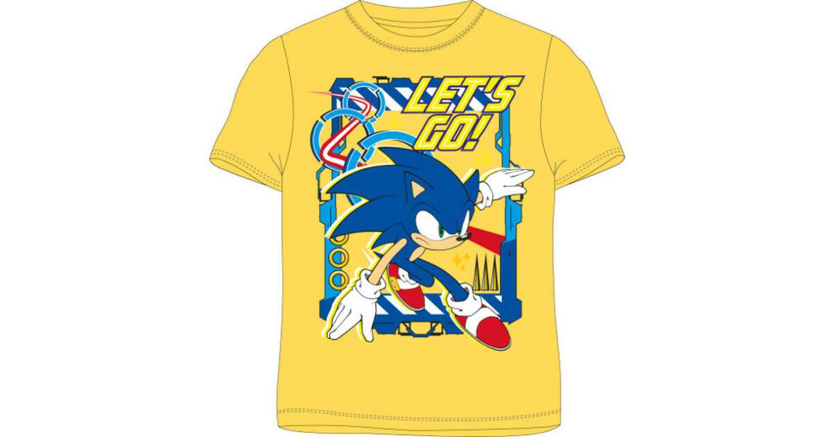 Sonic the Hedgehog Let's Go Kinder-Kurz-T-Shirt, Oberteil 104 cm ...