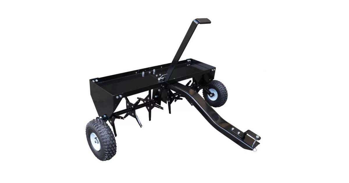 Riwall PRO RPA 102 T towable lawn aerator / lawn spreader, 102 cm ...