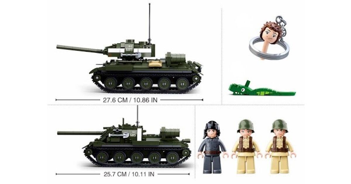 Sluban - T-34/85 Szovjet Tank - Építőkészlet - 687 db | Pepita.hu