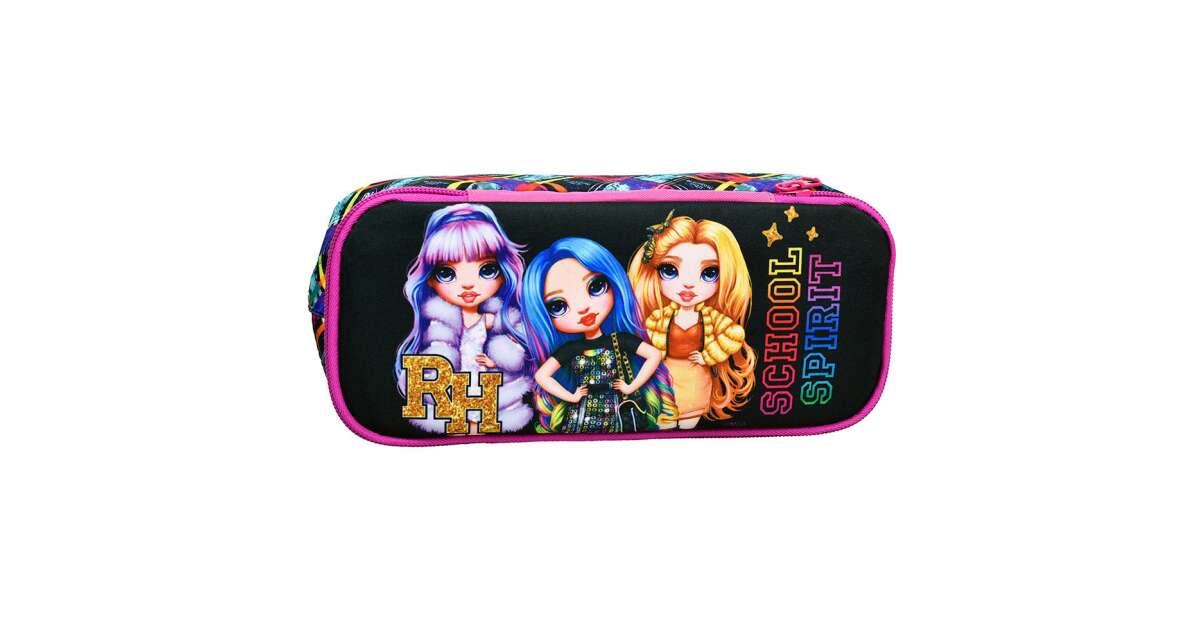 Rainbow High School 2 rekeszes tolltartó 26 cm | Pepita.hu