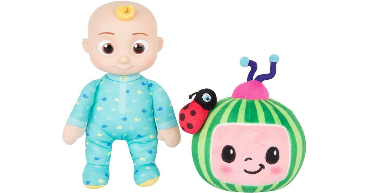 Plyšový set Cocomelon - bábika JJ 20 cm a logo | Pepita.com