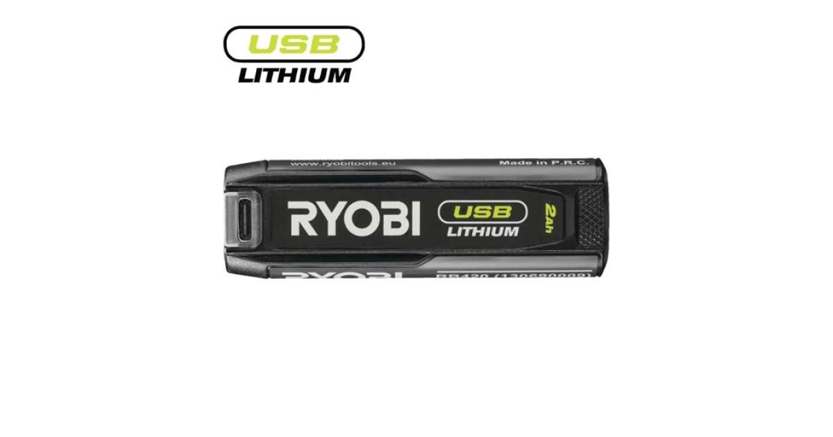 Reviews: Ryobi 1x 4V USB Lithium (2.0 Ah) battery - RB420 | Pepita.com