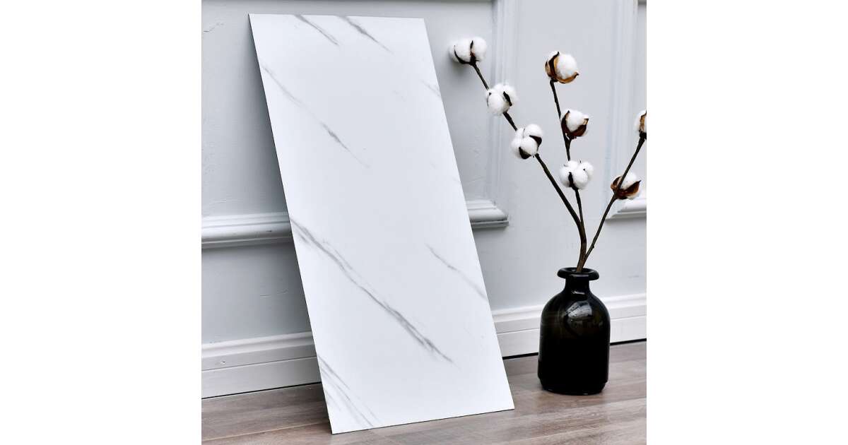 Set de 10 placi autoadezive din PVC tip marmura, pentru pereti sau ...