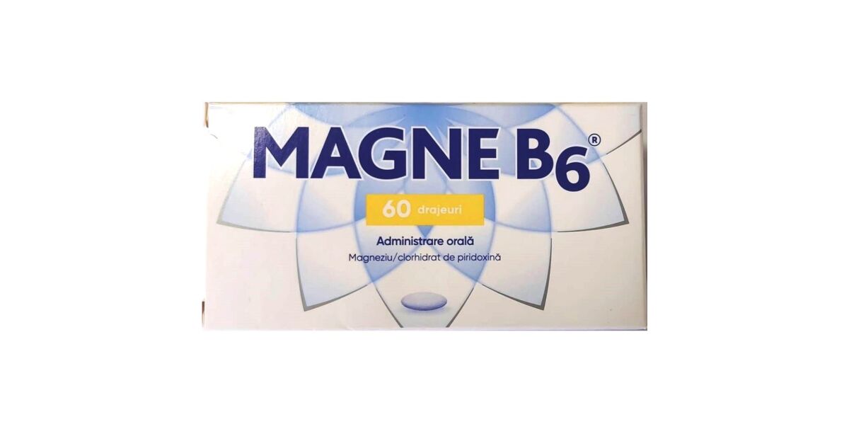 Magne B6, 60 drajeuri, Sanofi | Pepita.com