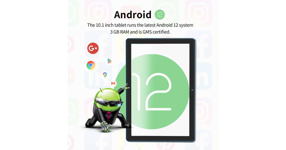 ILIKE M10 fekete 10 WiFi Android Tablet 3GB/64GB 6000mAh | Pepita.hu