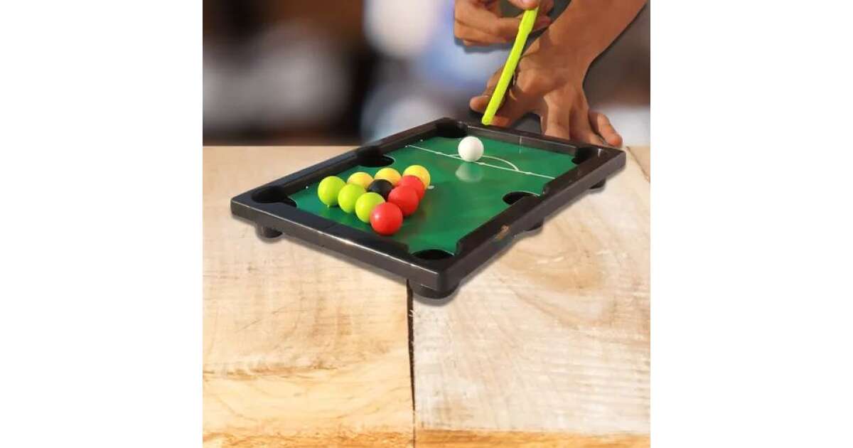 Mini Asztali Biliárd - Gyerek Játék - 25x17cm | Pepita.hu