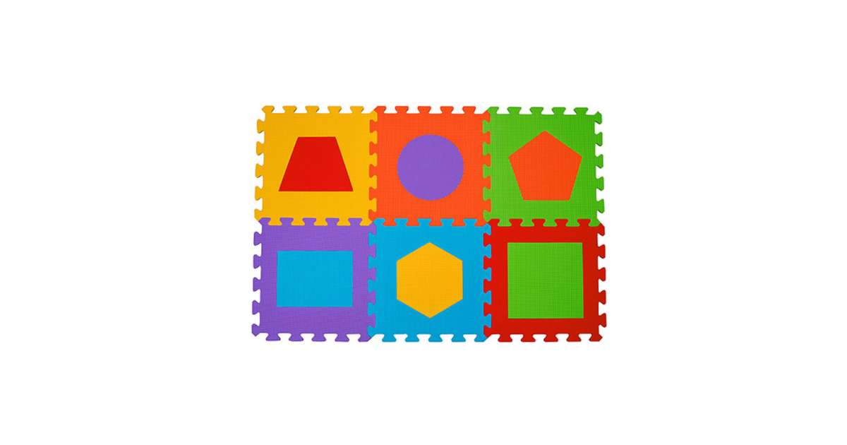 BabyOno Szivacs puzzle 6db - Formák | Pepita.hu