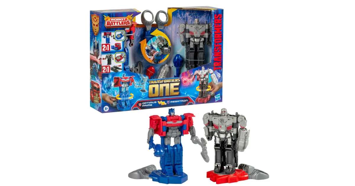 Transformers ONE: Robot Battlers Multipack Optimus Prime vs Megatron ...