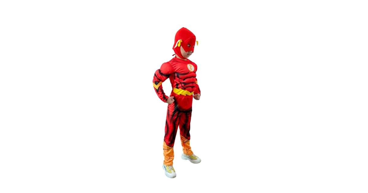 Flash KidMania® Costume 120-130 cm for 7-9 year old children | Pepita.com