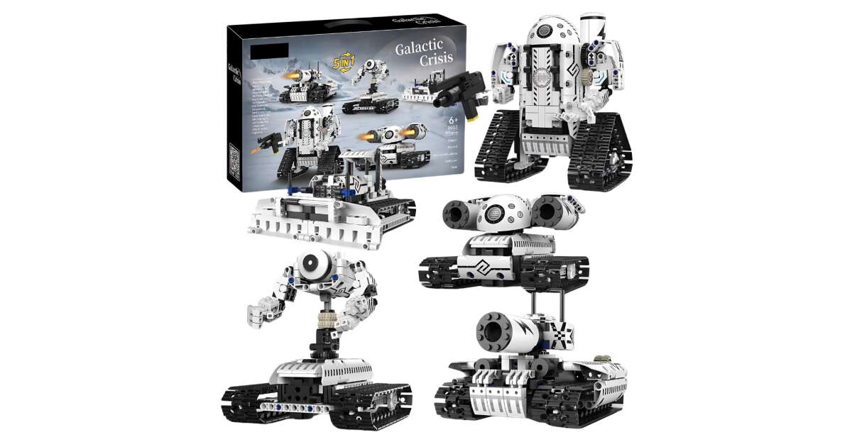 LUDORA® 5-in-1 STEM Educational Toy, 495 Pieces, Robotic Creator ...