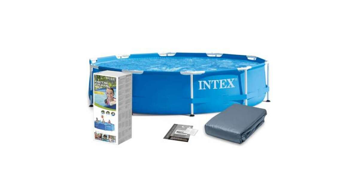 Csomagolássérült! - Intex Metal Fémvázas medence vízforgatóval 305x76cm ...
