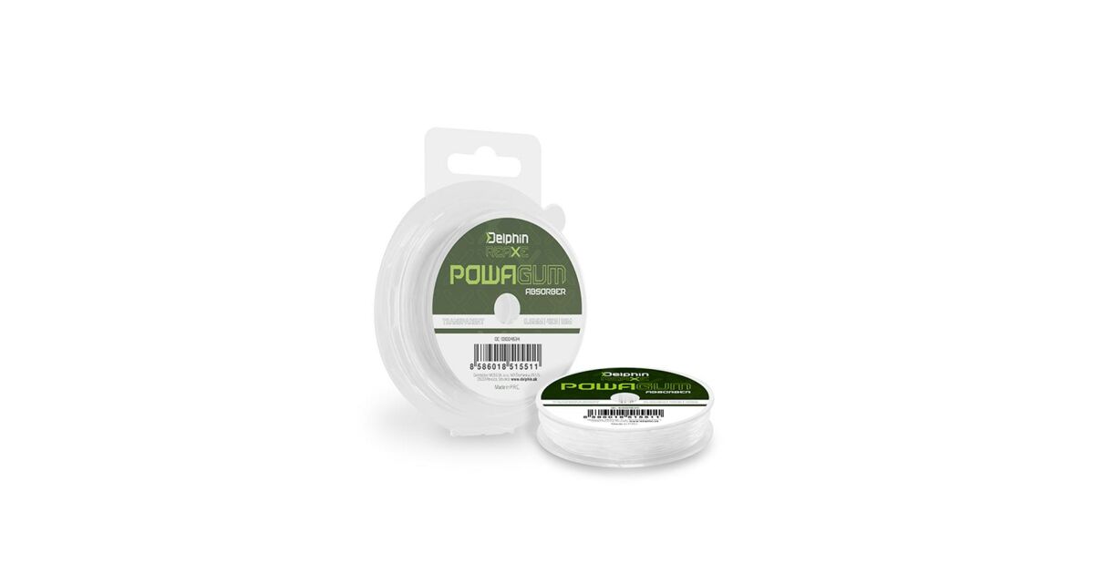 Delphin REAXE PowaGUM Absorber Transparent - 0.8mm/6kg/10m | Pepita.com
