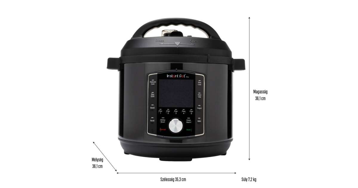 Instant Pot Pro 8 multifunkciós főzőedény, 7,6 l-es | Pepita.hu