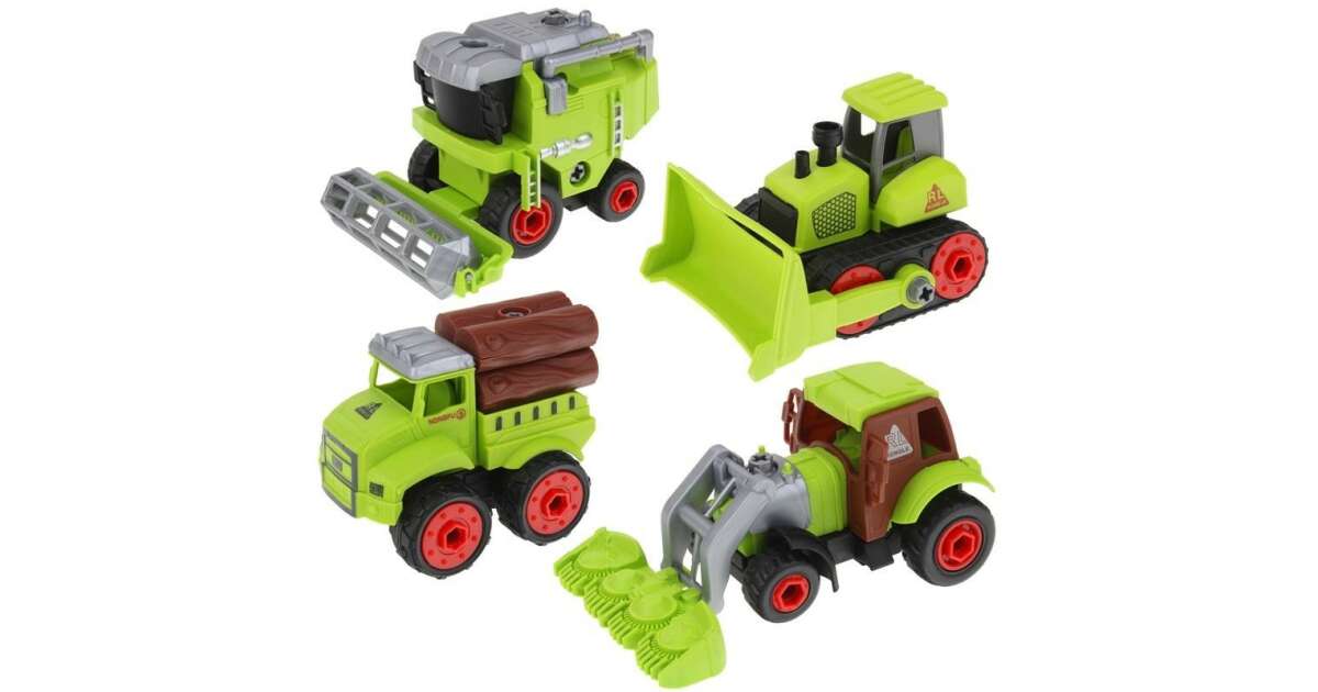 RL Toys - Mezőgazdasági Járművek - Összeszerelhető - 4 db | Pepita.hu