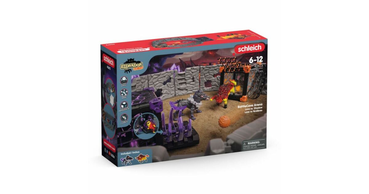 Schleich 42673 Eldrador Creatures csatabarlang aréna - Láva vs Árnyék ...