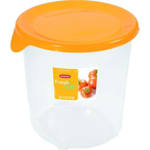PĂSTRĂTOR DE MÂNCARE F&G 1L GALBEN ROTUND | Pepita.com