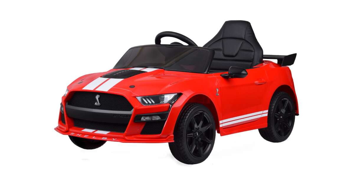 Ford Mustang Shelby GT500 elektromos autó gyerekeknek - piros | Pepita.hu