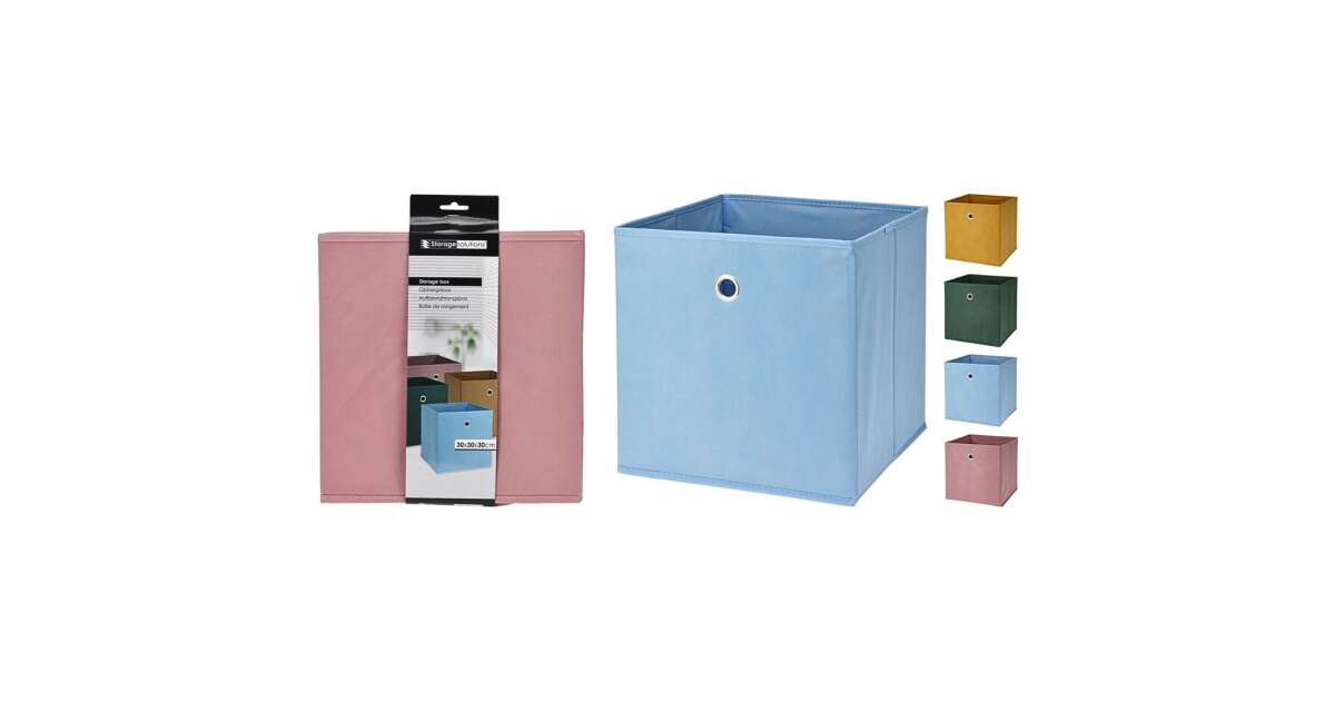 Modrý úložný box 30x30 cm | Pepita.com