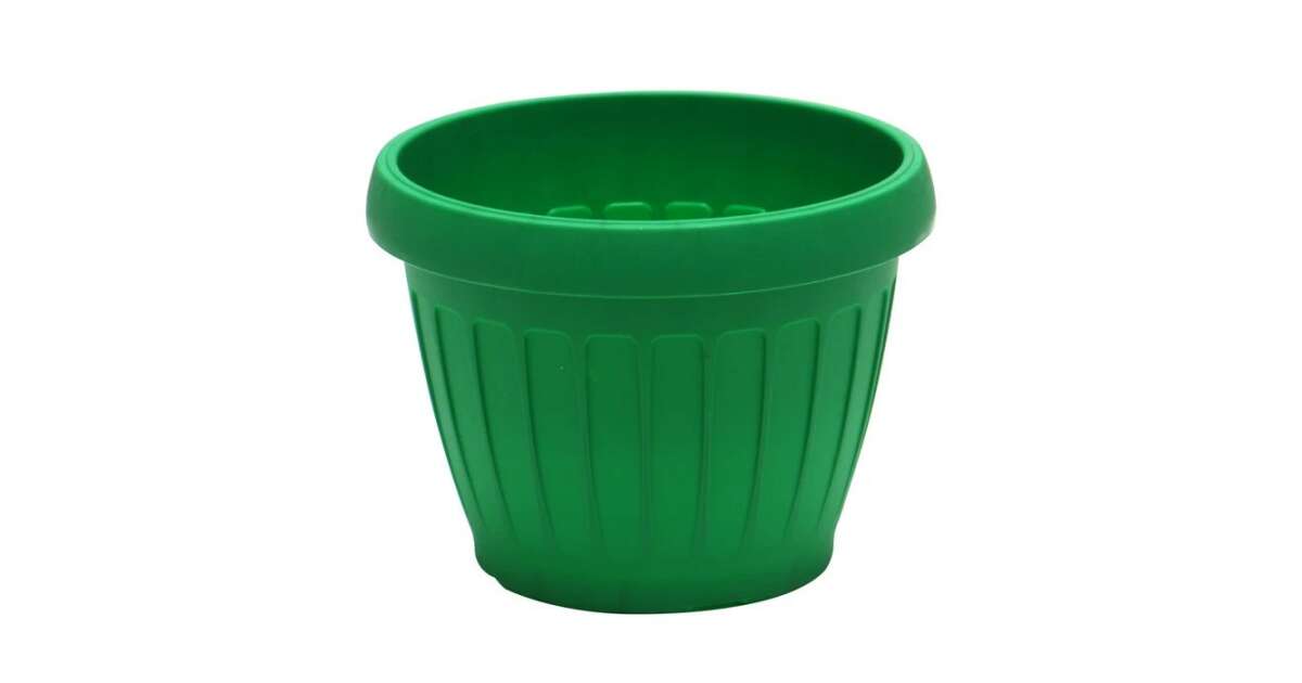 Műanyag Drakula cserép, zöld, D 18 cm | Pepita.hu