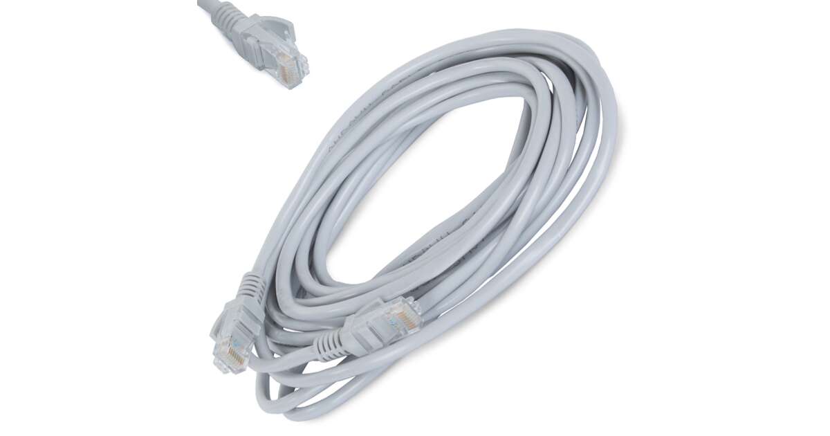 LAN hálózati kábel cat5e rj45 csavart érpárú ethernet 5m | Pepita.hu