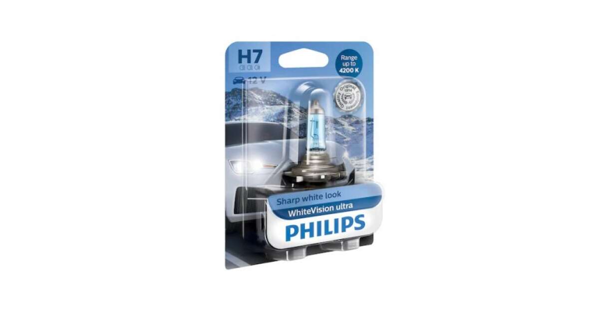 Bec auto Philips H7 White Vision Ultra, 12V, 55W | Pepita.com