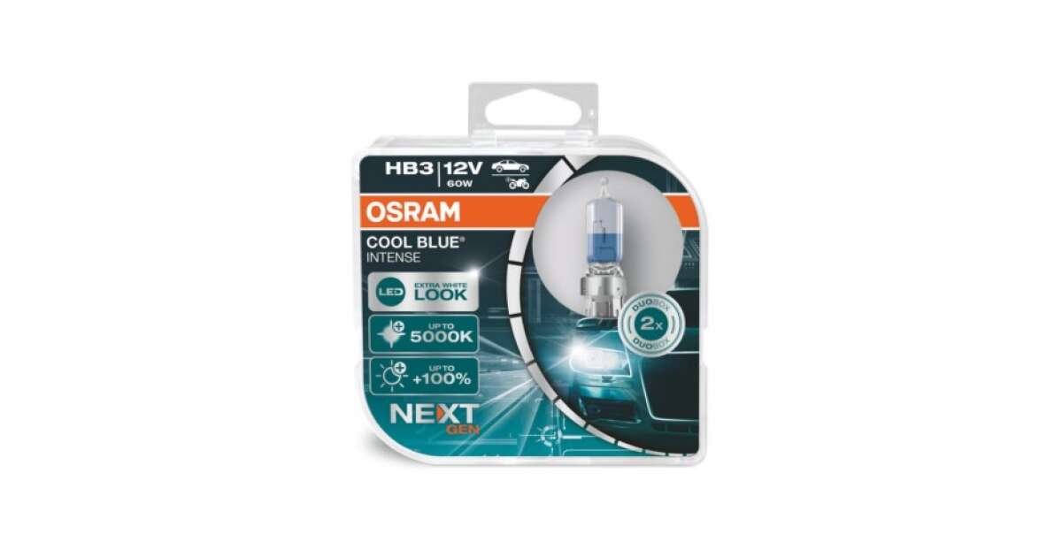 Set 2 buc Bec HB3 CoolBlue Intense Osram NextGen 12V 60W | Pepita.com