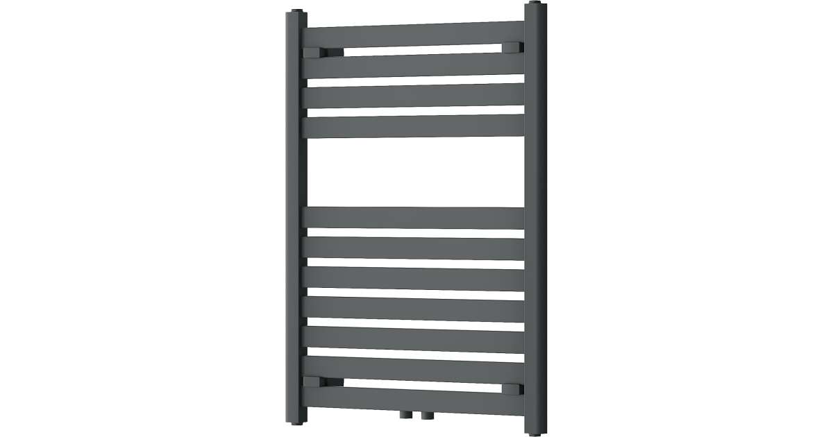 Mexen Uran Fürdöszobai radiátor 800 x 600 mm, 420 W, antracit - W105-0800-600-00-66 Törölközö ...