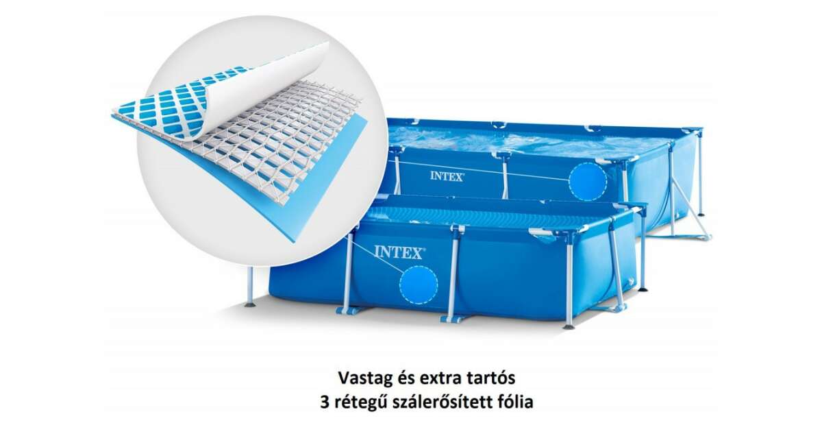INTEX Metal medence 300 x 200 x 75 cm (28272) | Pepita.hu