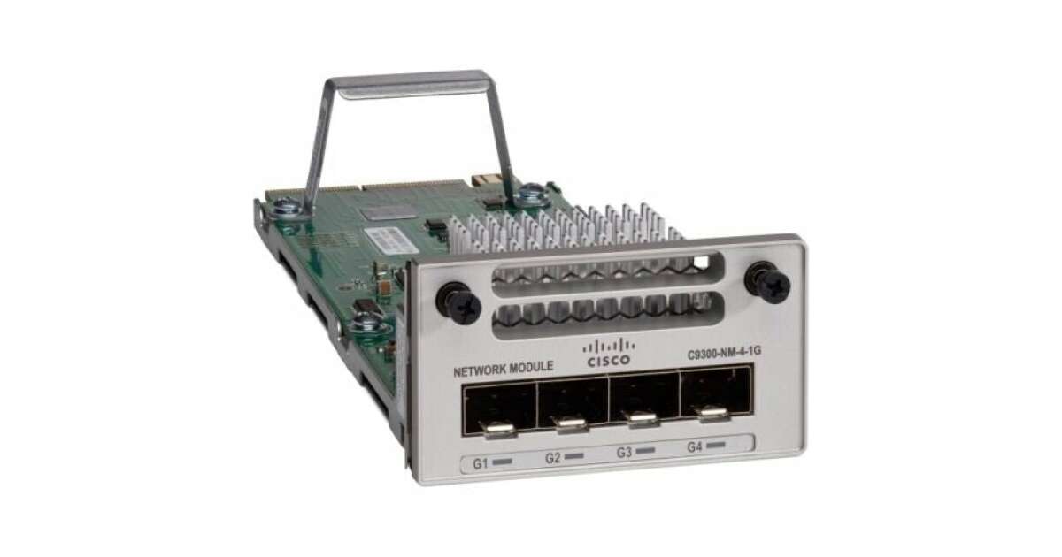 Hálózati modul CISCO Catalyst 9300 4 x 1GE hálózati modul tartalék ...