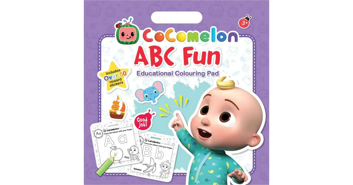 Bloc de colorat Cocomelon ABC Alligator AB3408CMAP1 | Pepita.com