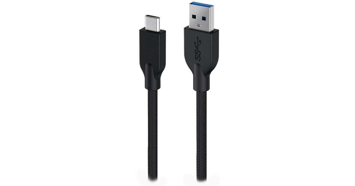 Cablu de încărcare GENIUS ACC-A2CC-3A, 100 cm, USB-A la USB-C, 3 A, QC3 ...
