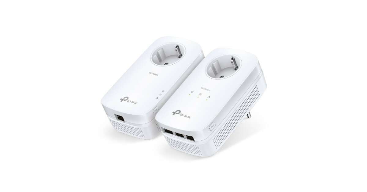 TP-Link Powerline adapter Kit - TL-PA8033P (1300Mbps, 230V aljzat, 3x ...