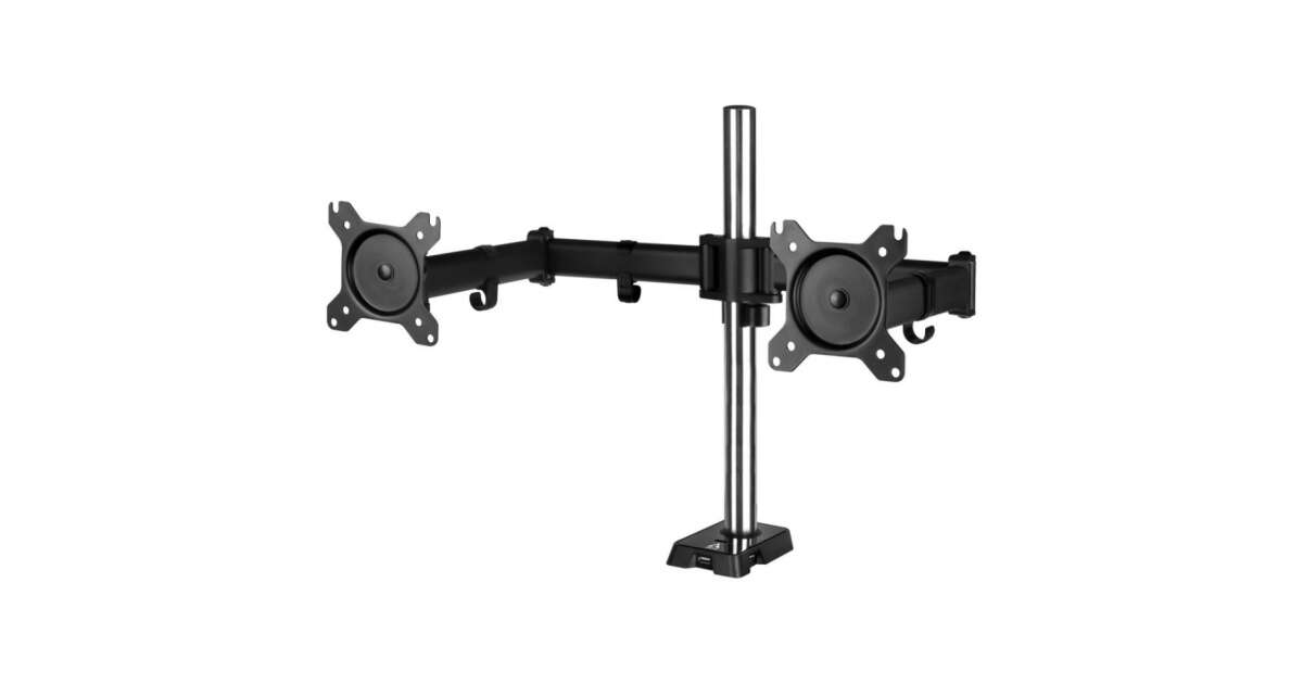 Arctic Z2 Gen 3 Desk Mount Dual Monitor Arm with USB Hub Black | Pepita.hu