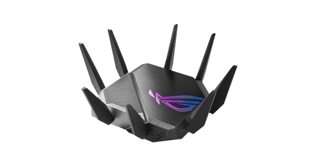 Asus ROG Rapture GT-AXE11000 Tri-Band WiFi 6E Router - 11000 Mbps ...