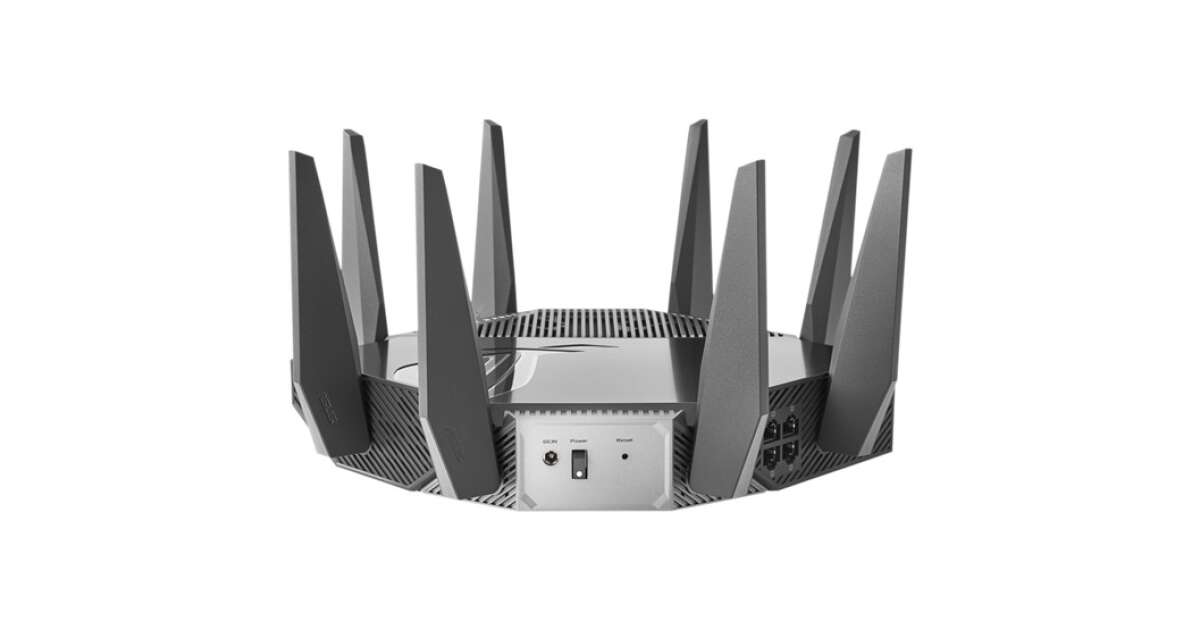 Asus ROG Rapture GT-AXE11000 Tri-Band WiFi 6E Router - 11000 Mbps ...