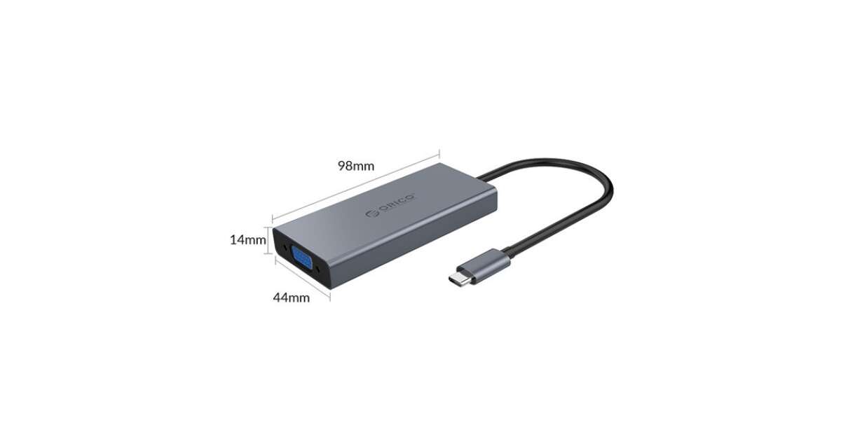 Orico Notebook Dokkoló - MC-U501P-GY/95/ (Bemenet: USB-C, Kimenet: USB ...