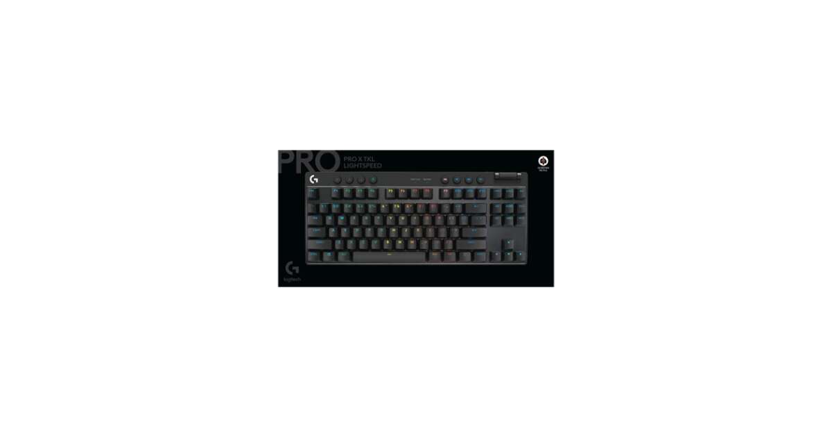 Logitech G Pro X TKL Gaming Keyboard GX Brown Tactile KDA Black US ...