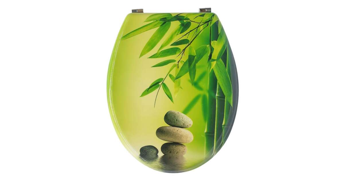 Bath Duck Bambusz WC-ülőke - Ovális - MDF | Pepita.hu