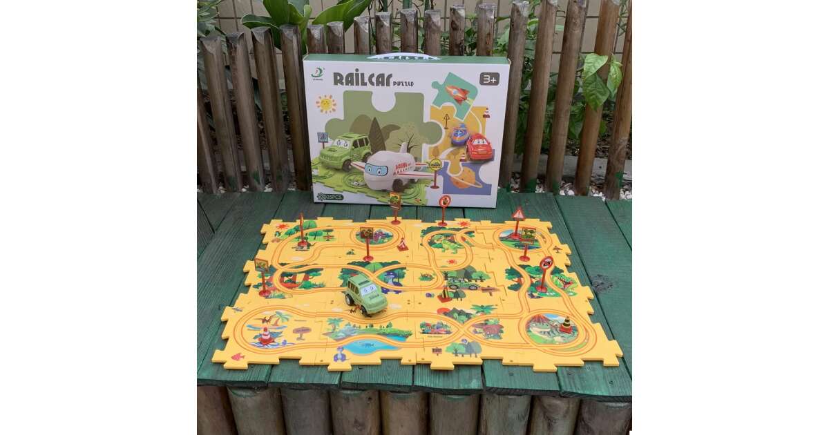 Recenzii: Set constructie puzzle circuit , tema dinozauri , jungla ...