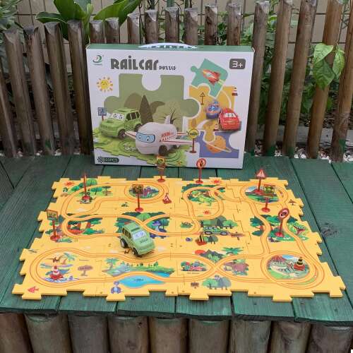 Recenzii: Set constructie puzzle circuit , tema dinozauri , jungla ...