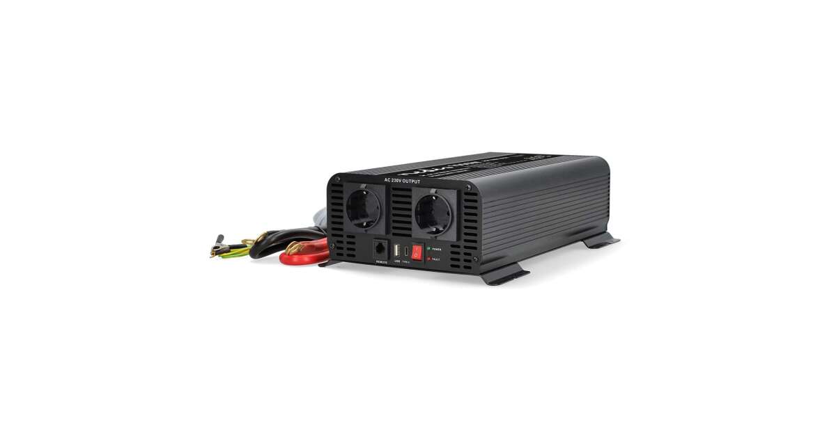 Pure sine wave inverter | Input voltage: 12 V DC | Device power output ...