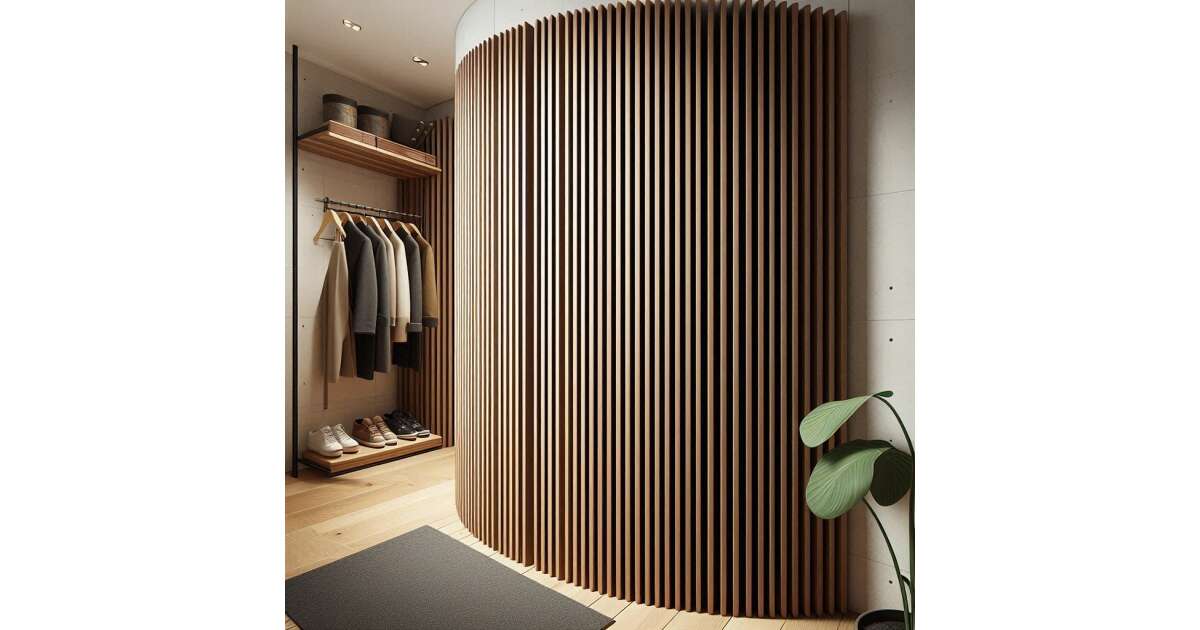 Set 4 buc Riflaj acustic flexibil,nuc,240x60x0.8cm | Pepita.com