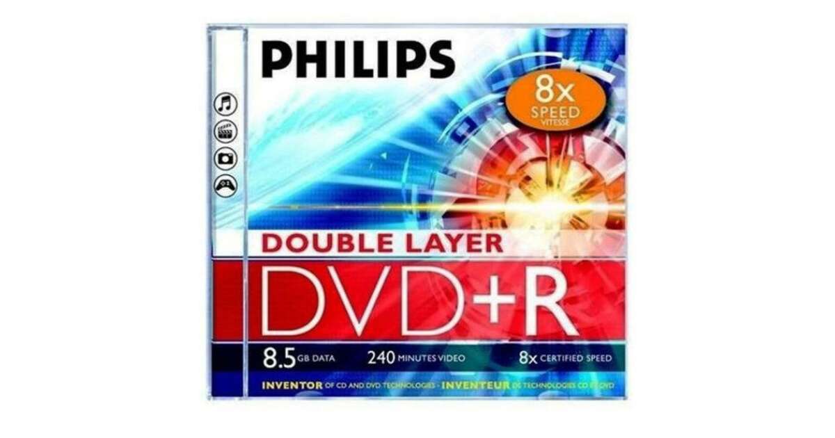 Philips DVD+R DL 8x - 8,5 GB - Írható Lemez | Pepita.hu