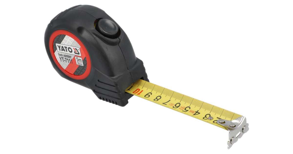 Yato YT-7111 measuring tape 5 M Acrylonitrile butadiene styrene (ABS ...