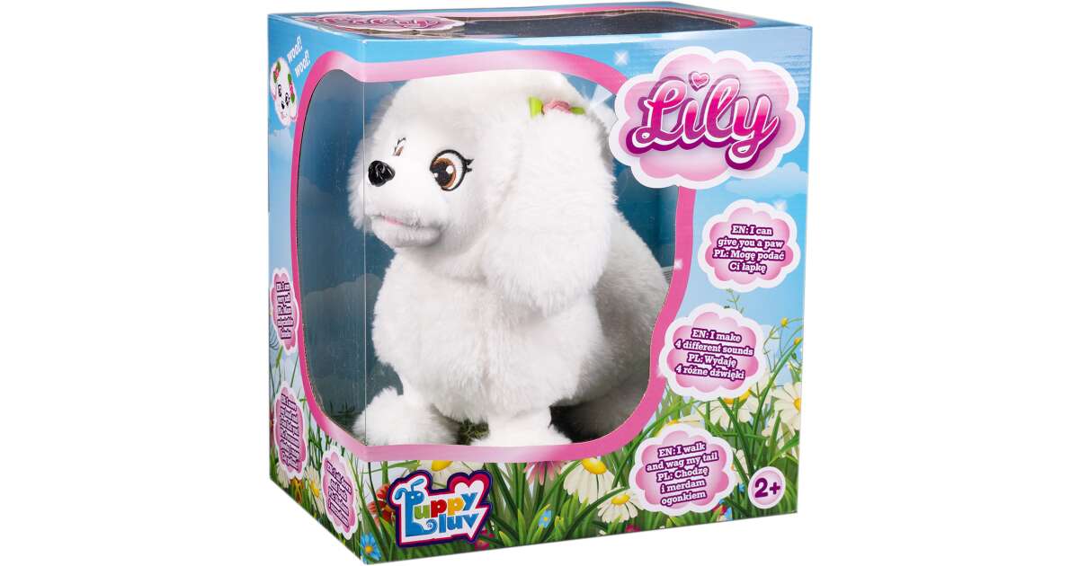 Puppy Luv Interactive Plush Puppy - Lily | Pepita.com