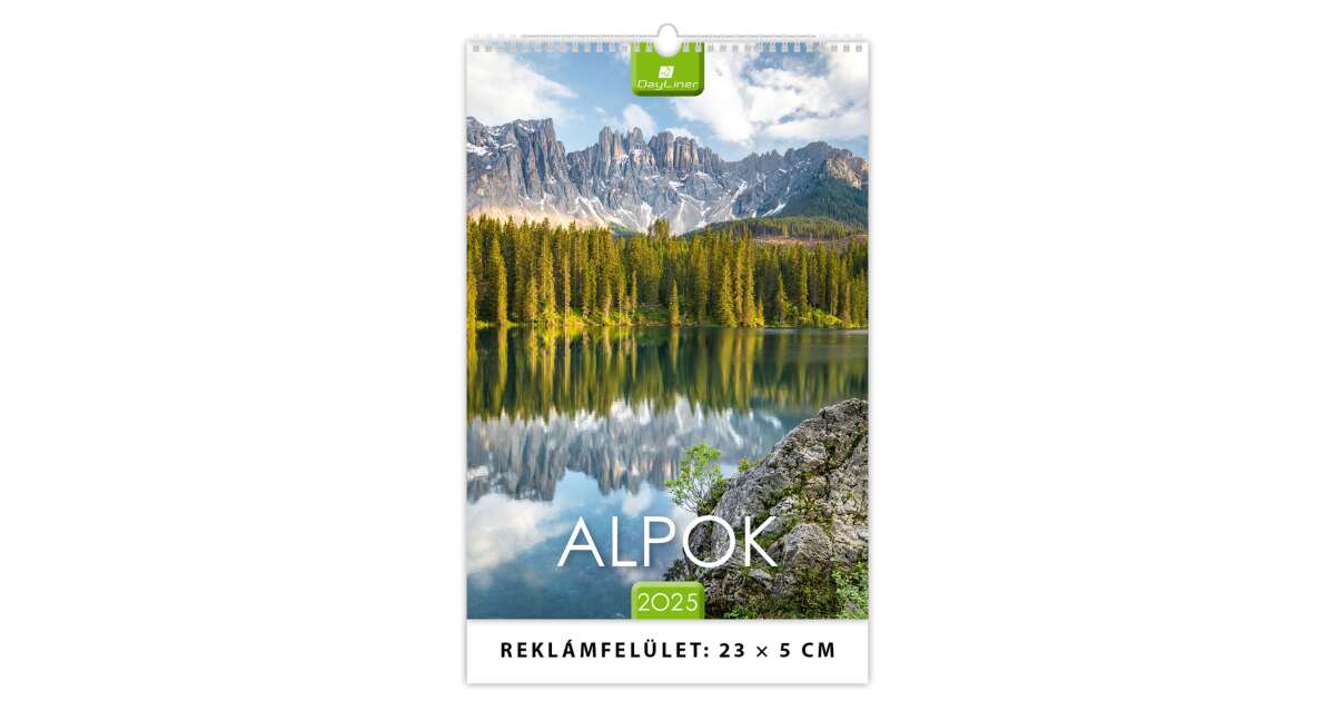 DayLiner Alpok 2025 Falinaptár - B4 - Természetfotók | Pepita.hu
