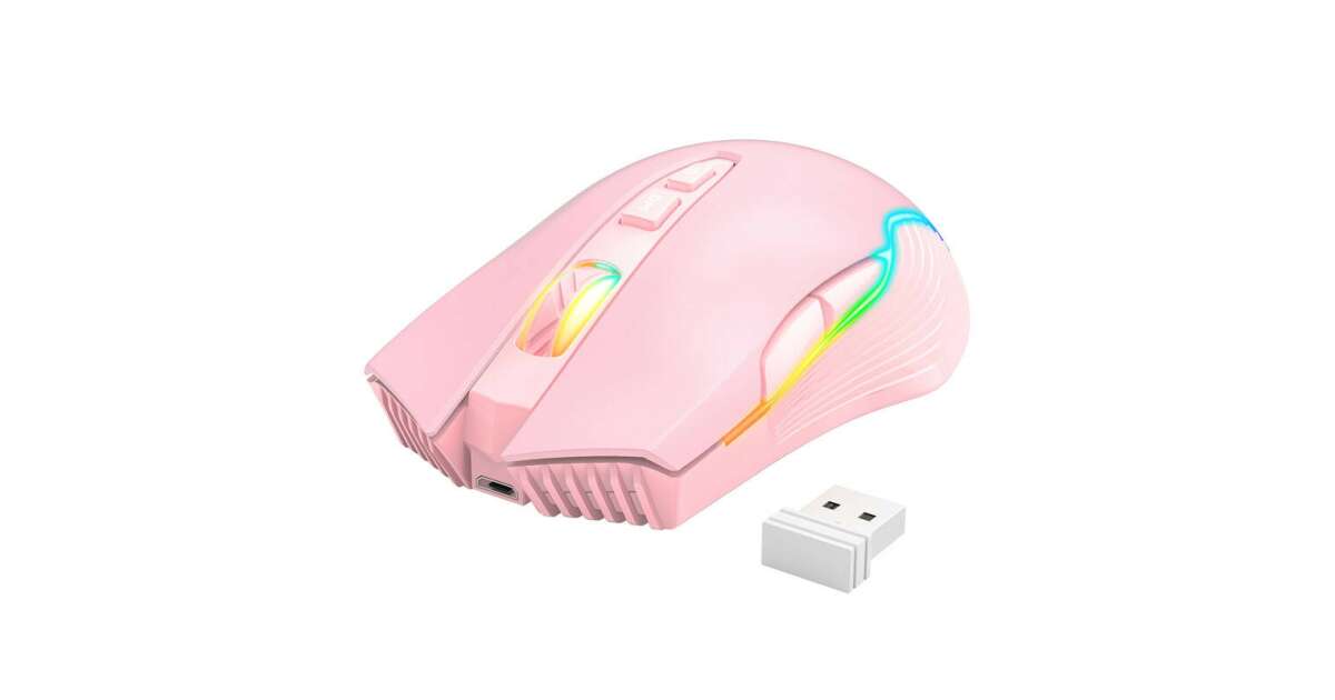 ONIKUMA CW905 Pink 2.4G Wireless Gaming Mouse | Pepita.hu