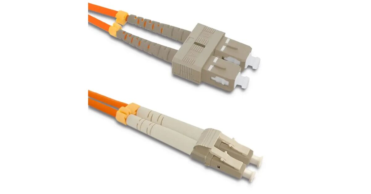 Cablu de patch-uri din fibră optică Qoltec SC/UPC - LC/UPC | Multimode ...