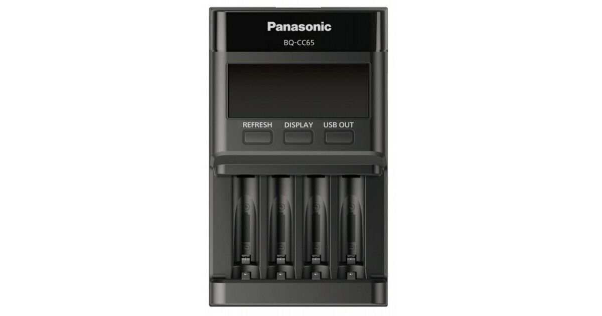 PANASONIC ENELOOP PRO CHARGER ŁADOWARKA 4-POZ PROFESJONALNY LCD BQ-CC65 ...