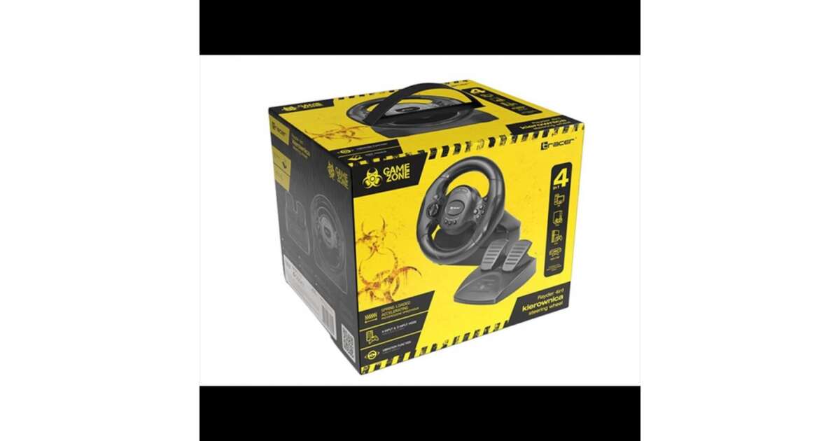 Tracer TRAJOY46765 Rayder 4in1 PC/PS3/PS4/Xbox One fekete gamer kormány ...